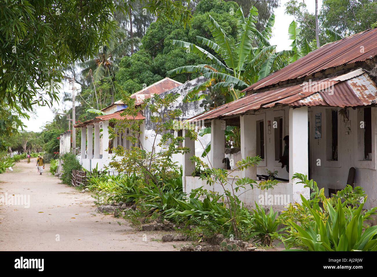Crumbling colonial buildings on Ibo Island in the Quirimbas Archipelago ...