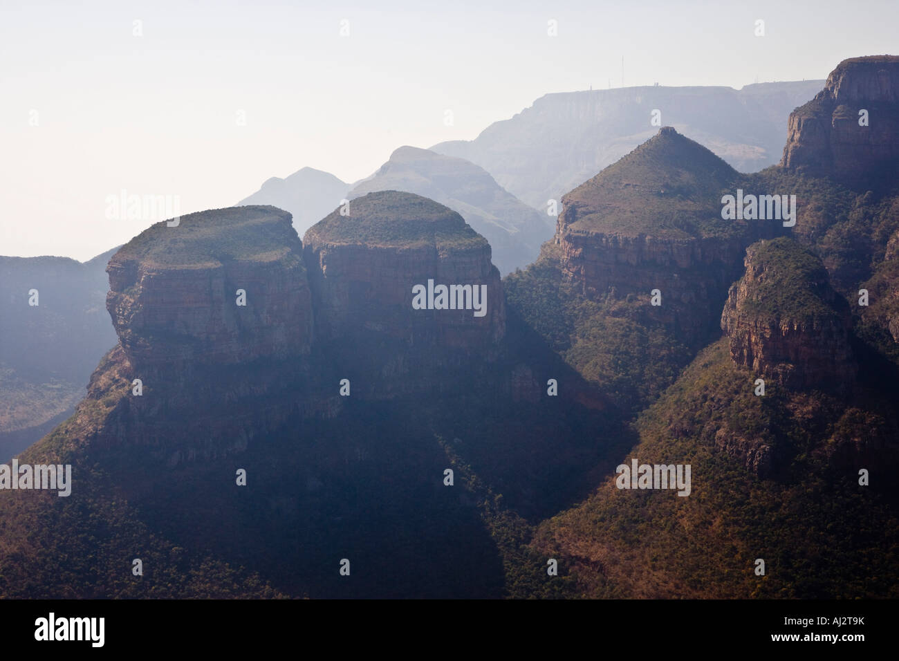 The 'Three Rondavels' in Blyde River Canyon, part of the famous ...