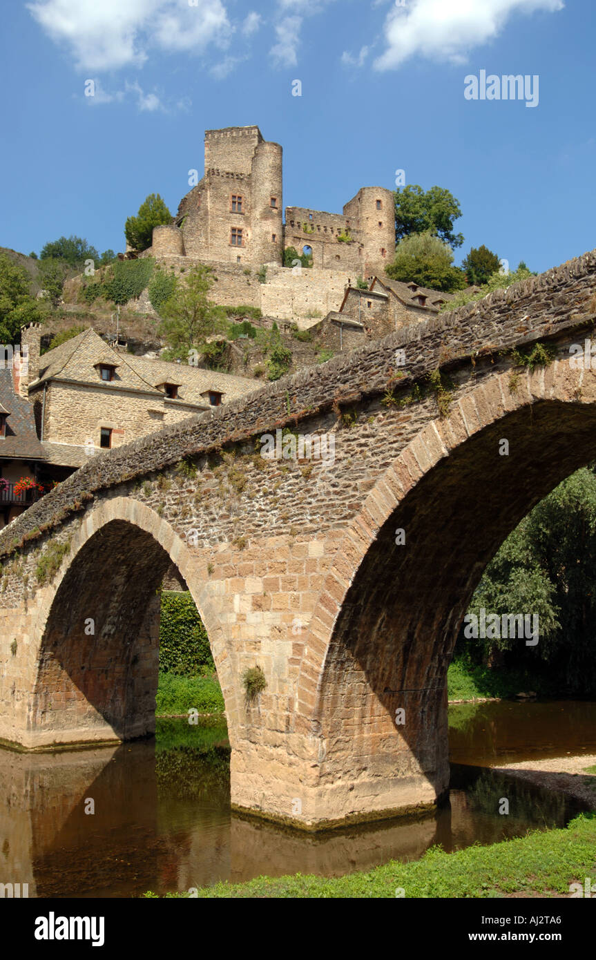 Belcastel Village in Aveyron France Stock Photo - Alamy