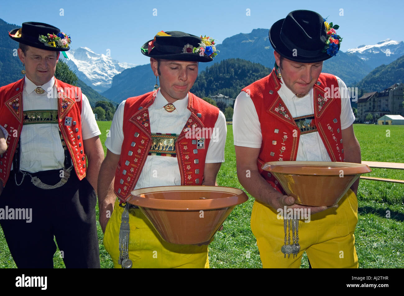 Swiss traditional costume cow hi-res stock photography and images - Alamy