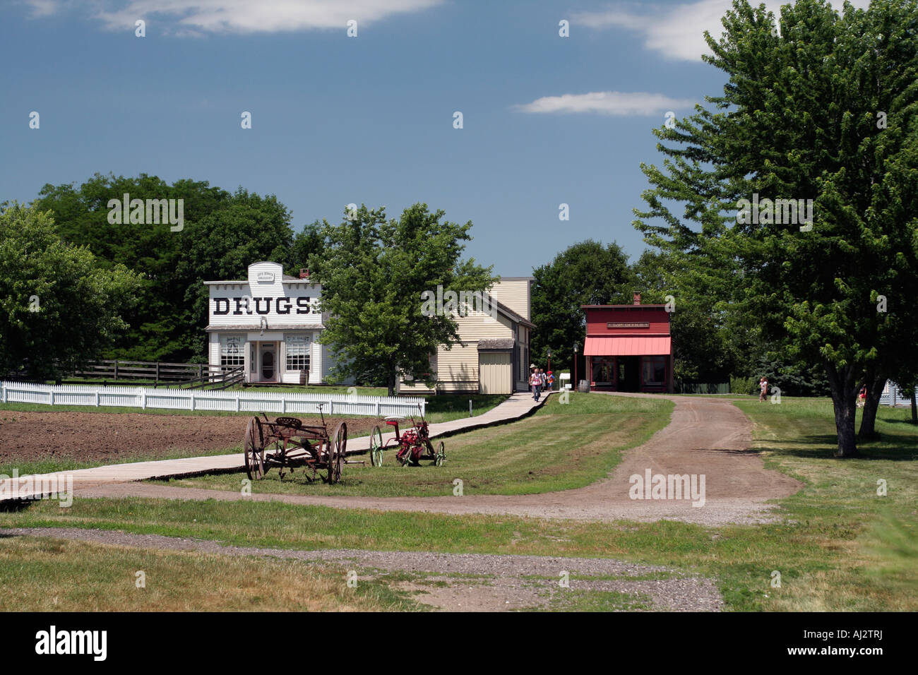 Townsite c.1875, Living History Farms Stock Photo - Alamy