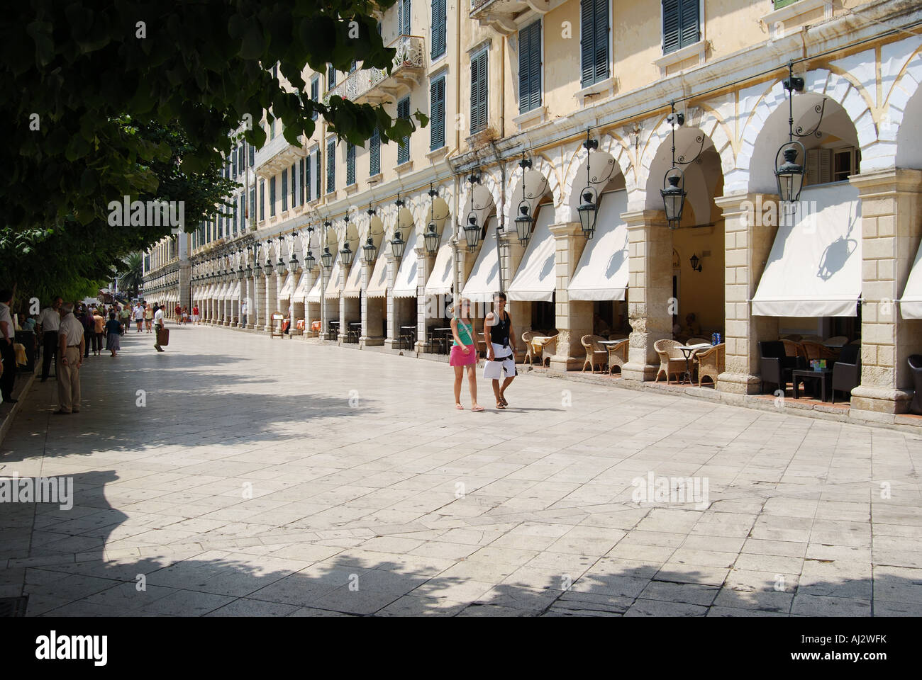 The Liston, The Espanade, Old Corfu Town, Kerkyra, Corfu, Ionian ...