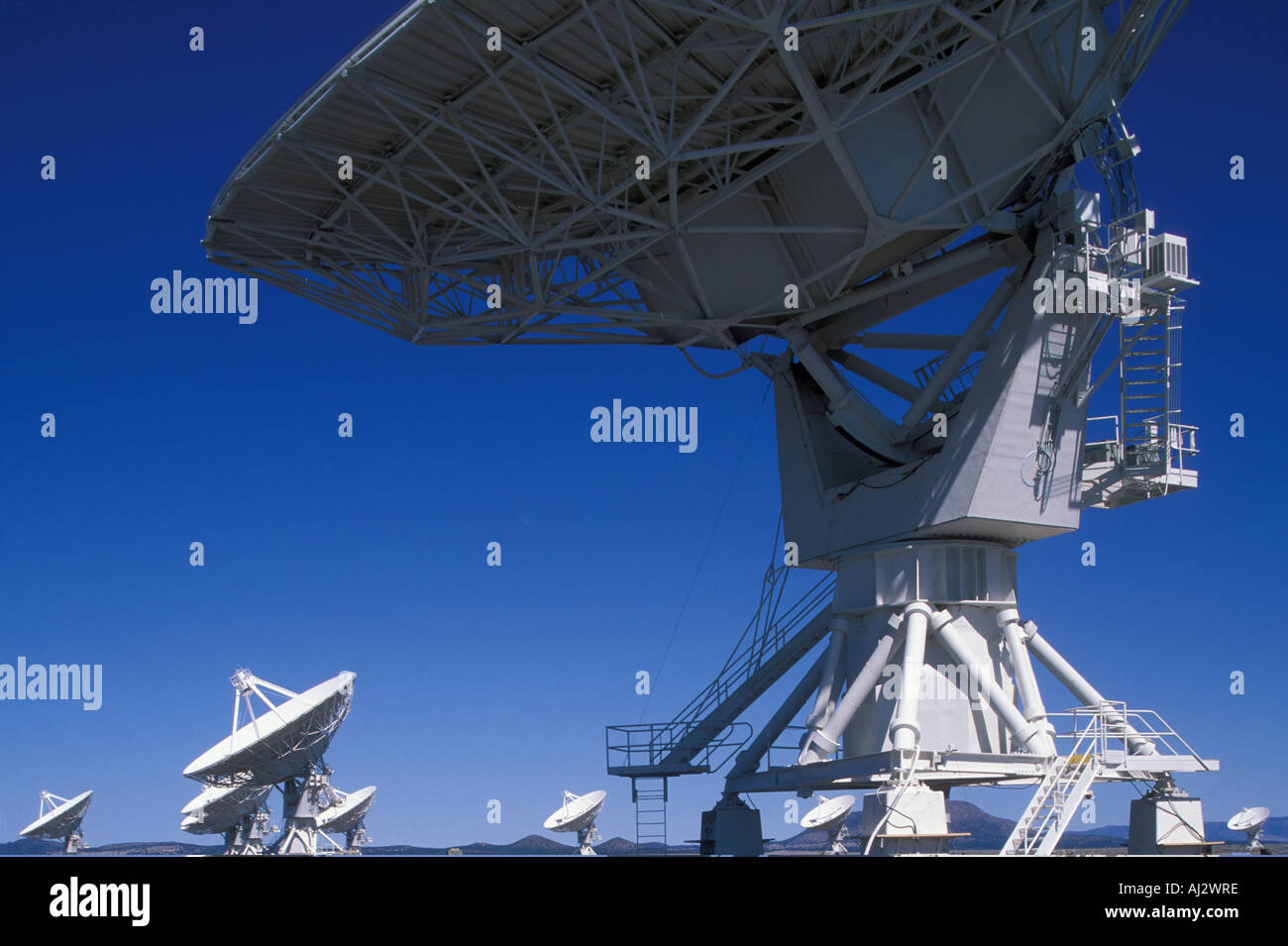 USA New Mexico Socorro 82 foot diameter Very Large Array VLA radio ...