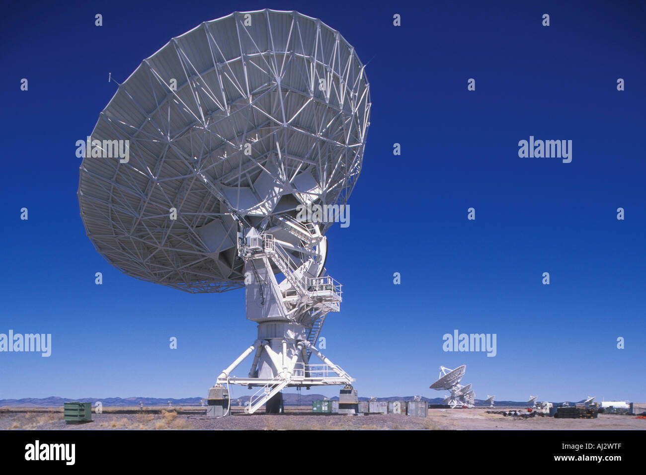 USA New Mexico Socorro 82 foot diameter Very Large Array VLA radio ...