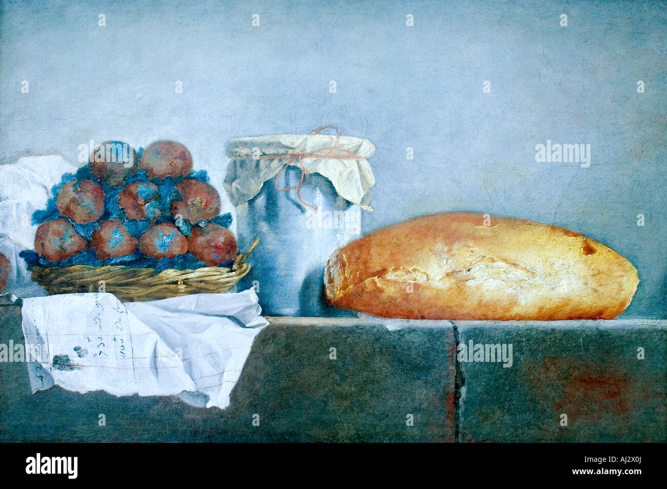 Henri Horace Roland Delaporte Still Live with fruir and bread 1775 1785 ...