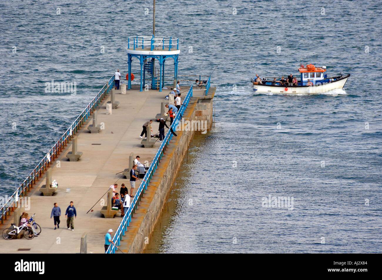 The Stone Pier in Weymouth Dorset England UK Stock Photo - Alamy
