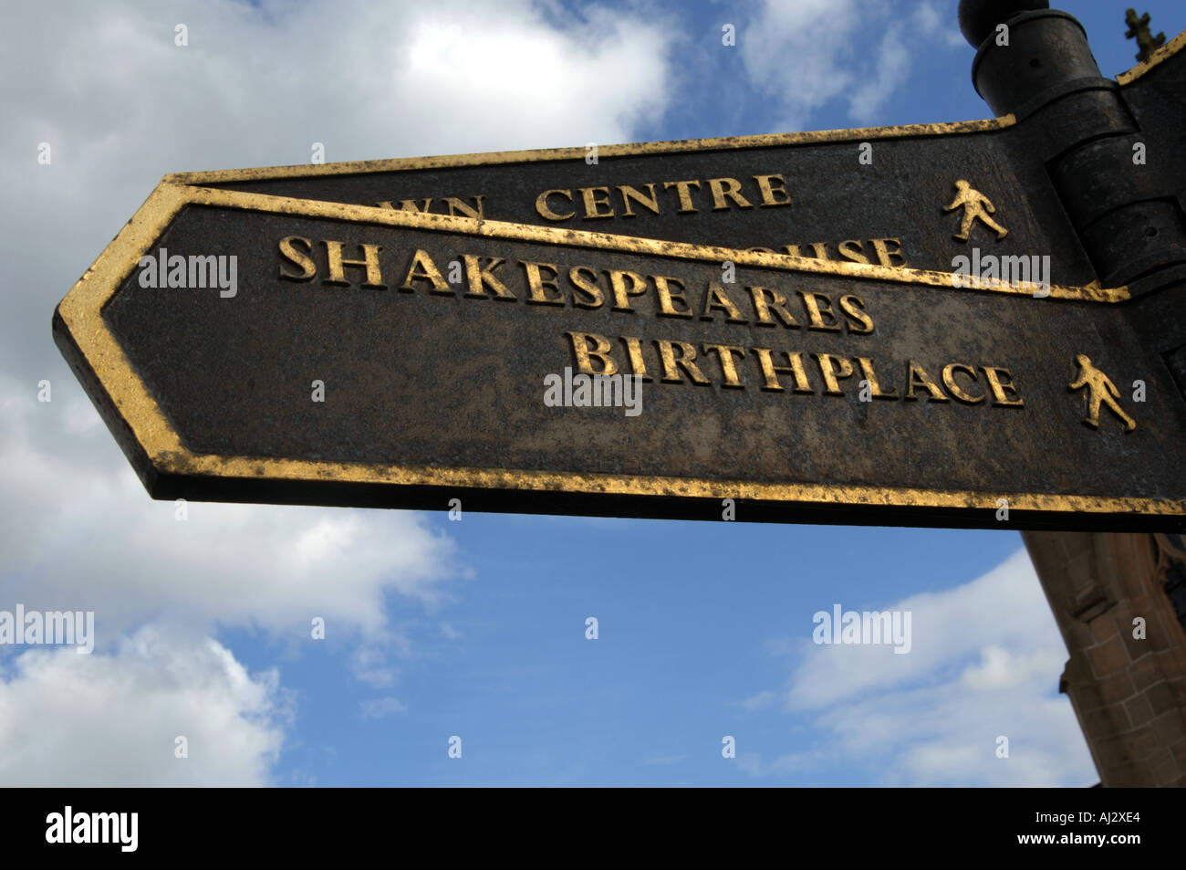 Sign for William Shakespeare's birthplace Stratford upon Avon ...