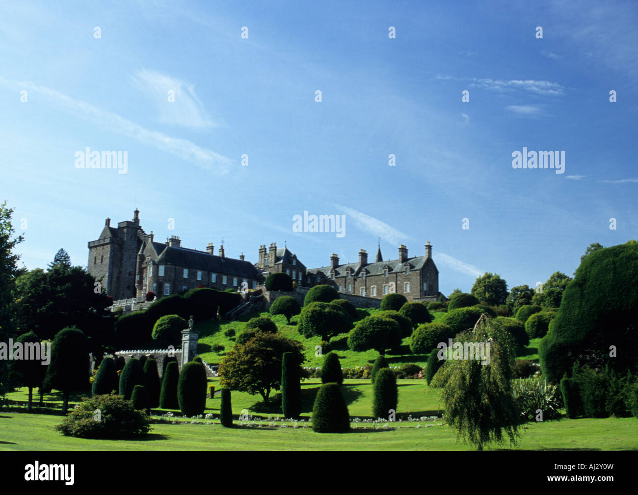 Drummond Castle And Gardens in Crieff Perthshire Scotland Uk Stock ...