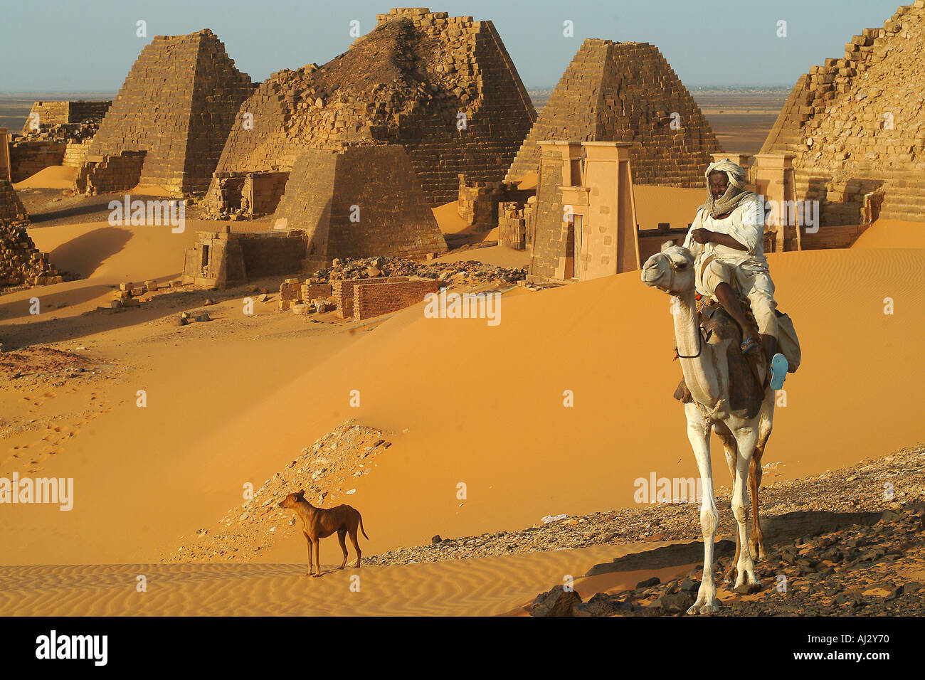 Meroe southern pyramids Stock Photo - Alamy