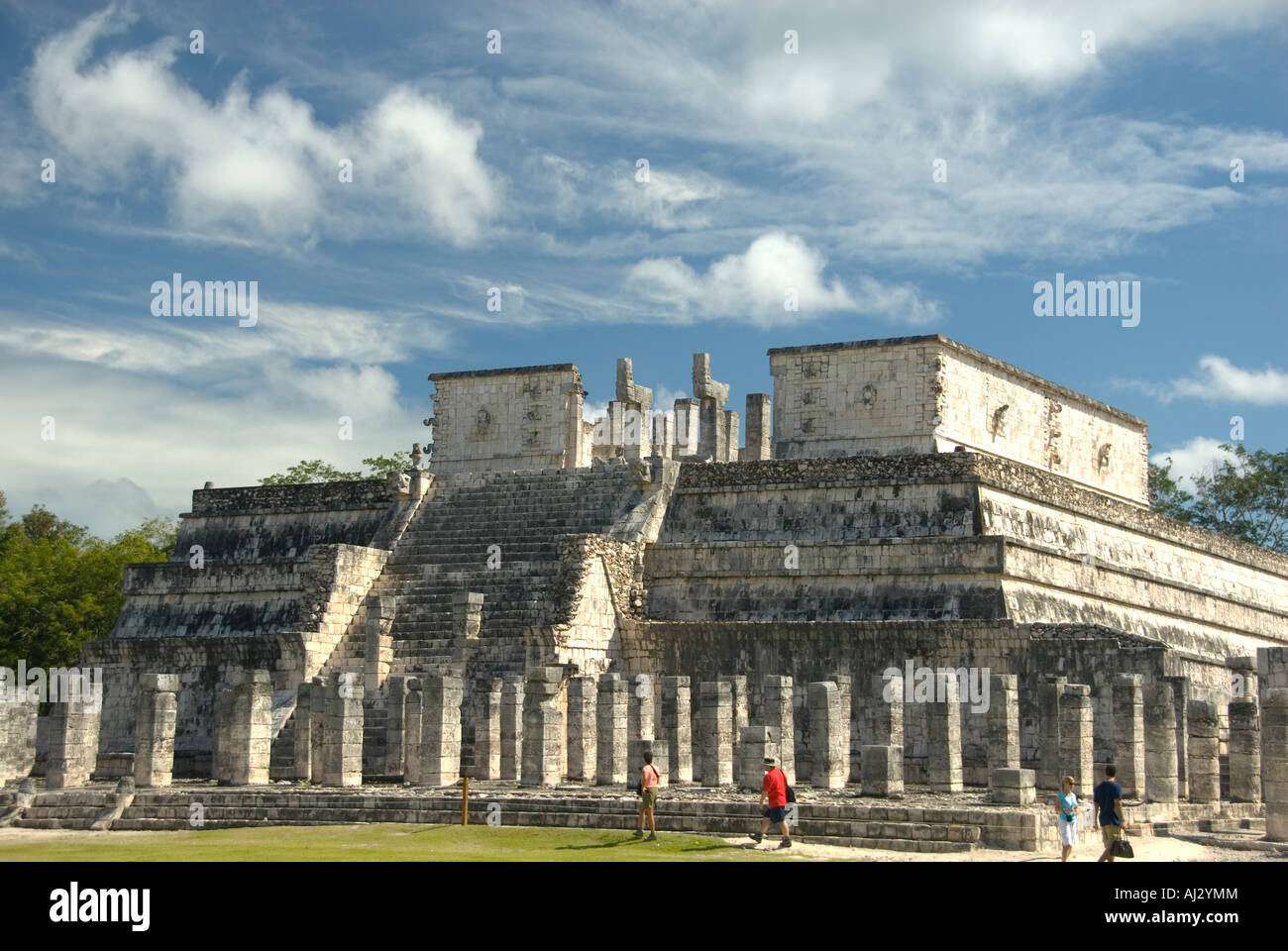 Temple of Chac Mool or the Warriors Chichen Itza Toltec Maya Ruins ...