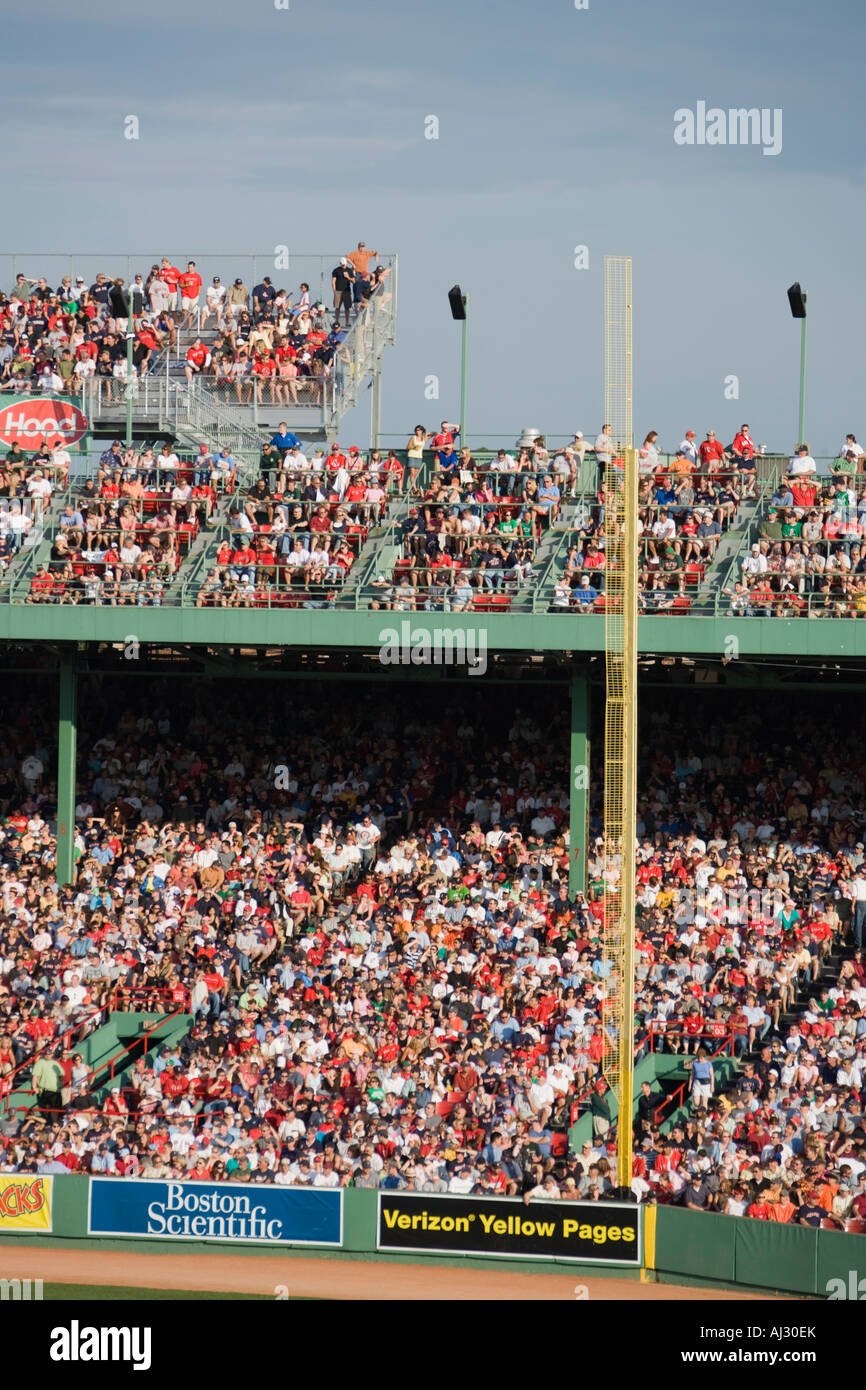 Pesky pole and crowd at Fenway Park, home of the Boston Red Sox, 2007 ...