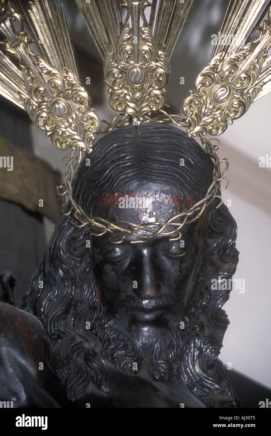 Black Christ statue in John the Baptist Church in Quiapo Manila ...