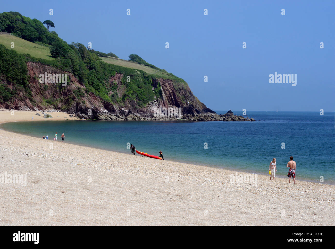 beach scene uk Stock Photo - Alamy
