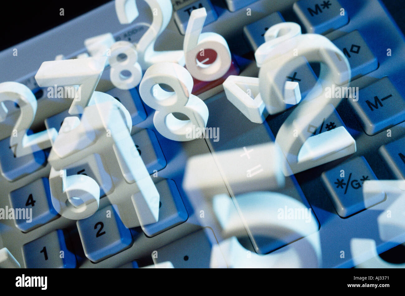 Jumble numbers hi-res stock photography and images - Alamy