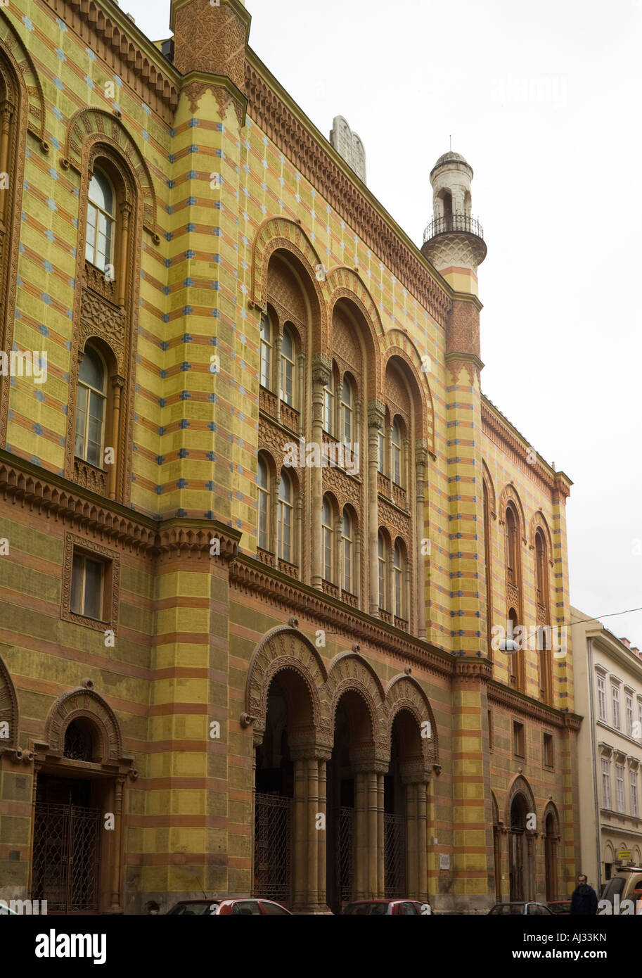 exterior, Rumbach Sebestyen Synagogue, Budapest, Hungary Stock Photo ...