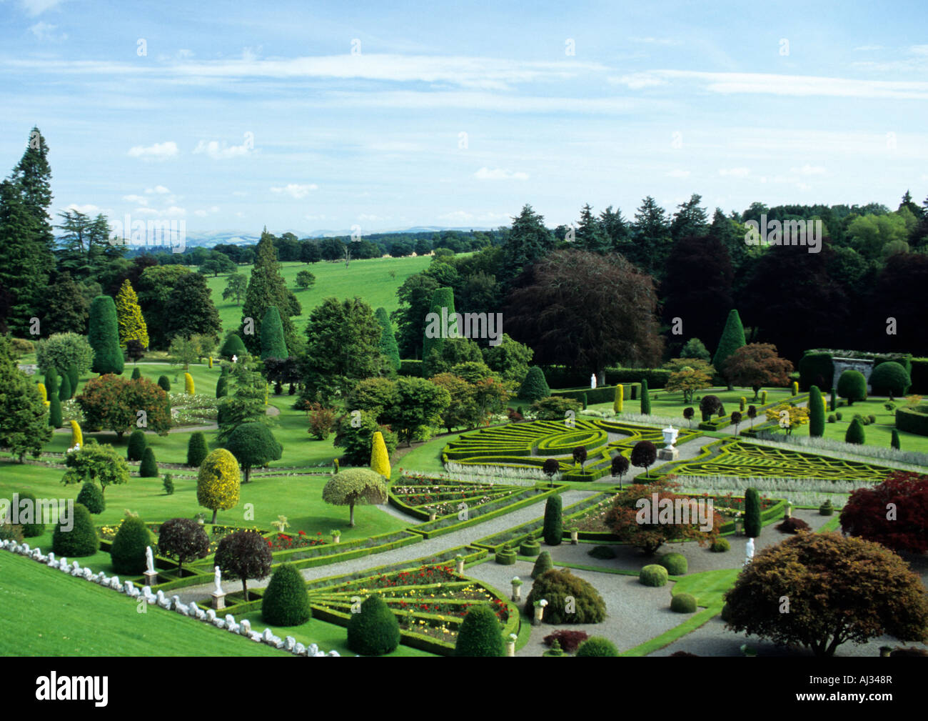 Drummond Castle And Gardens in Crieff Perthshire Scotland Uk Stock ...