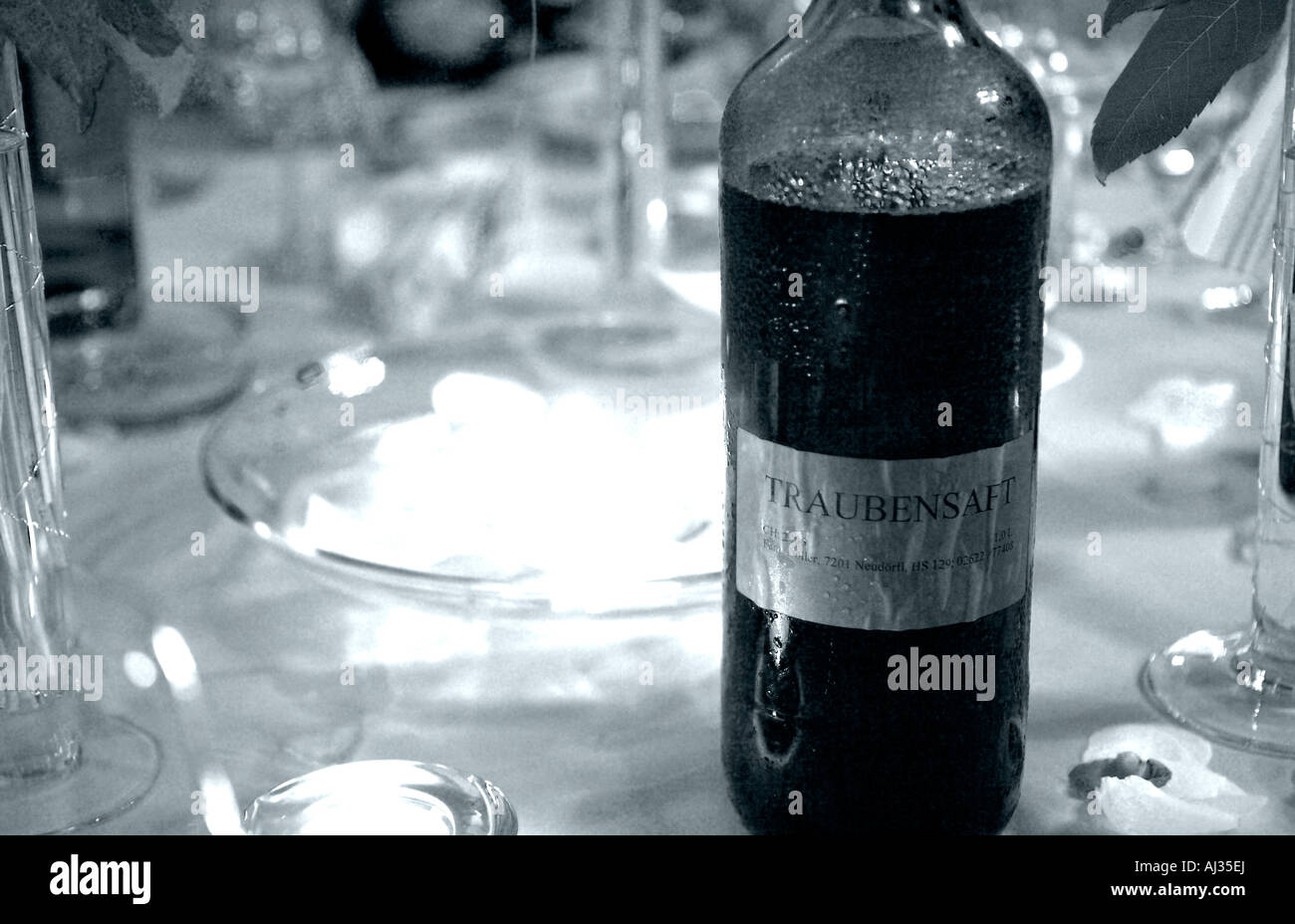 bottle on table Stock Photo - Alamy