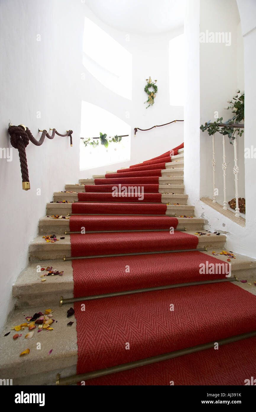 stairs in castle Stock Photo - Alamy