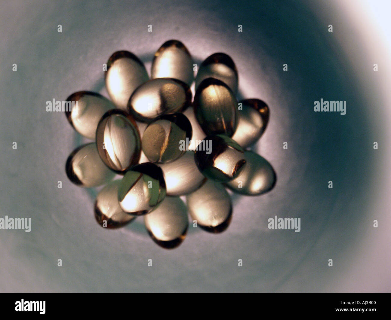 Cod liver oil capsules Stock Photo - Alamy