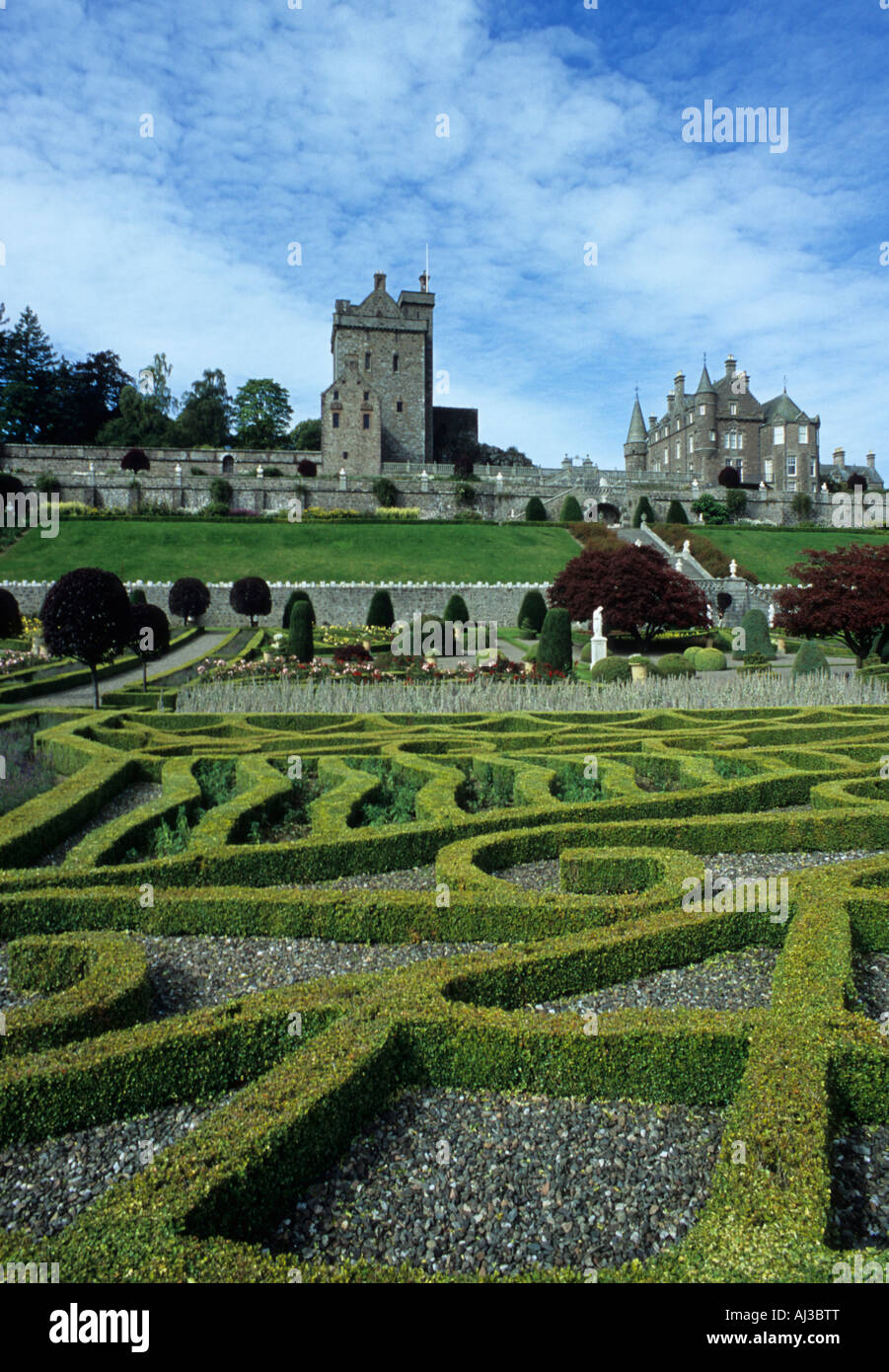 Drummond Castle And Gardens in Crieff Perthshire Scotland Uk Stock ...