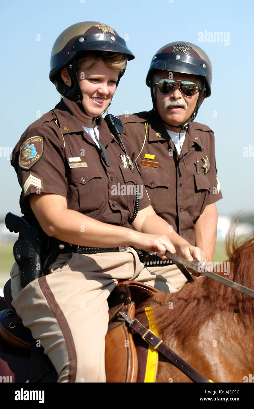 Male and Female Law Enforcement sheriff Officers Stock Photo - Alamy