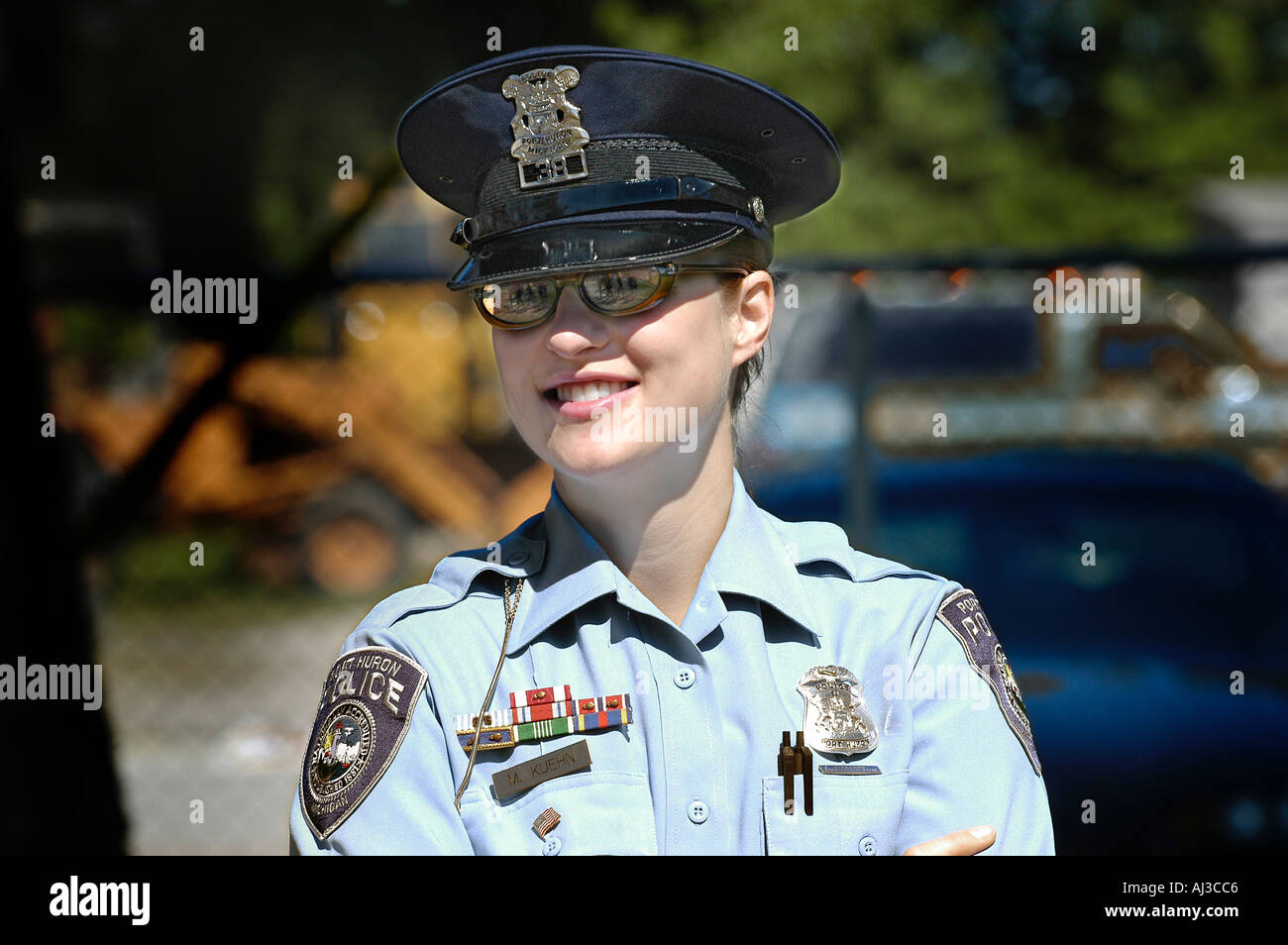 Female Law Enforcement Officer Stock Photo - Alamy