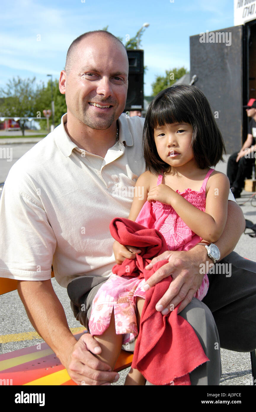 Portrait of Father and Daughter Stock Photo - Alamy