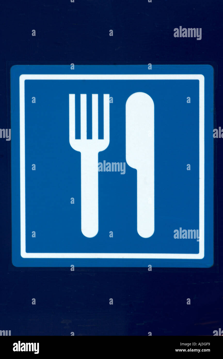 Restaurant Eating Sign Stock Photo - Alamy