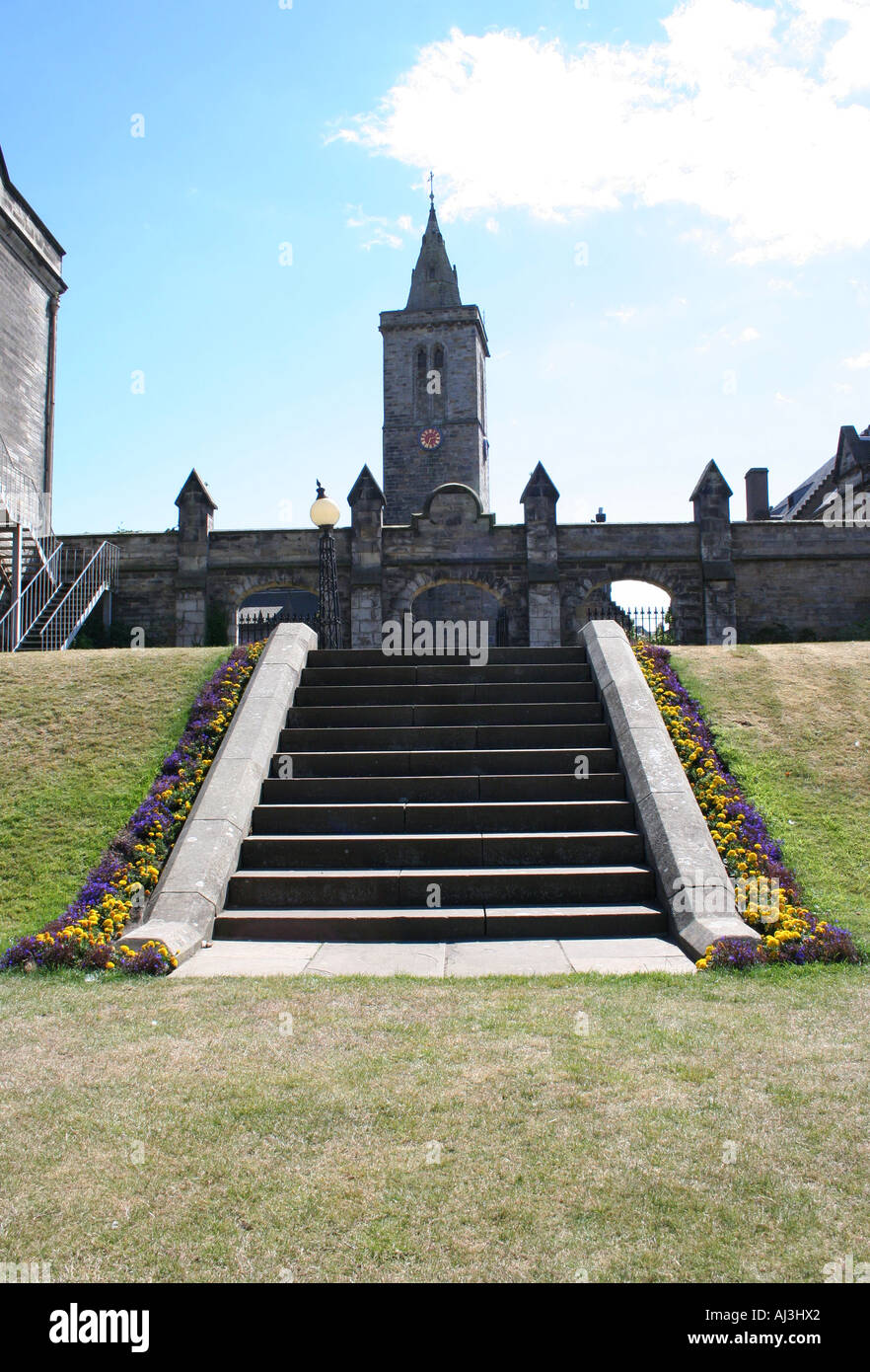 Stairs and tower of St Salvator chapel St Andrews University Fife ...