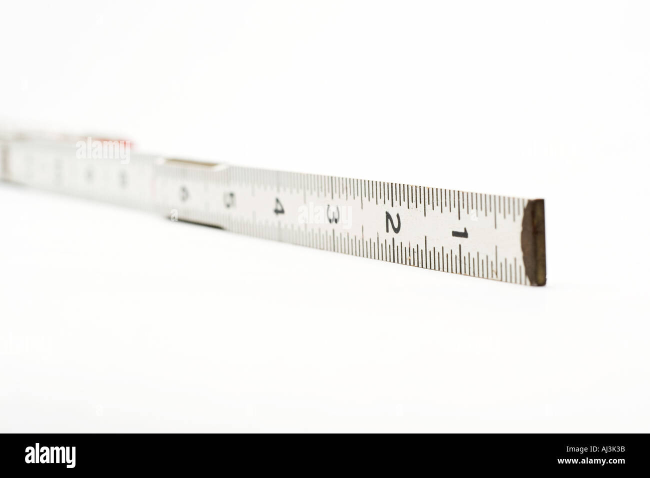 wooden ruler with narrow depth of field Stock Photo - Alamy