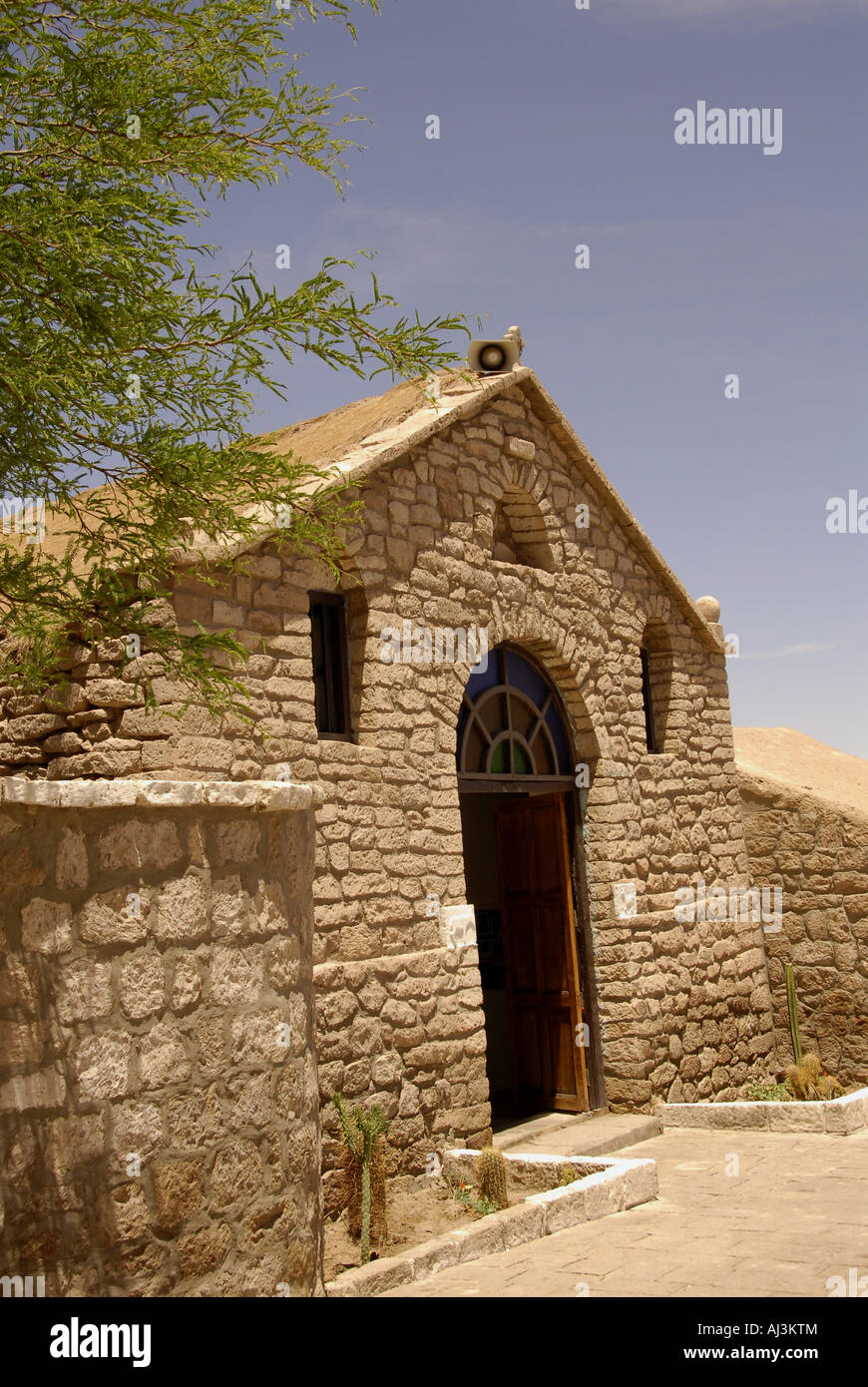 Chile San Pedro de Atacama village in South America desert terrain with ...