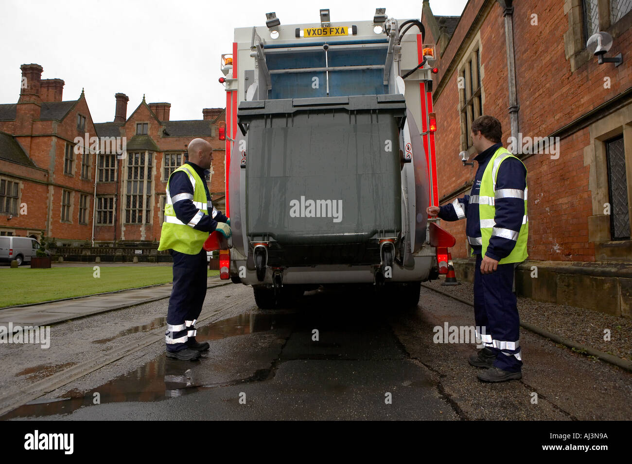 Waste collection Heslington York UK Stock Photo - Alamy