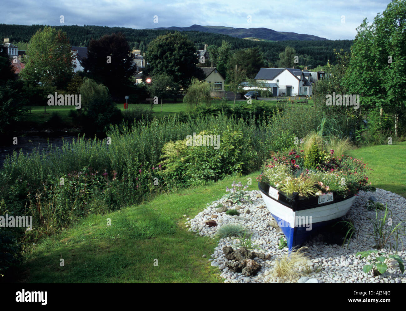 A View Of White Church In Comrie,Perthshire,Scotland Stock Photo - Alamy