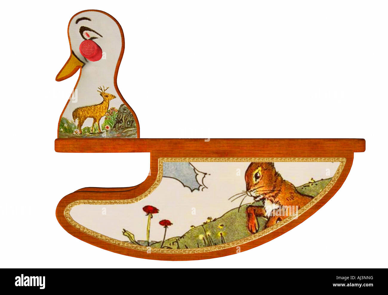 Wooden Rocking Duck Stock Photo - Alamy