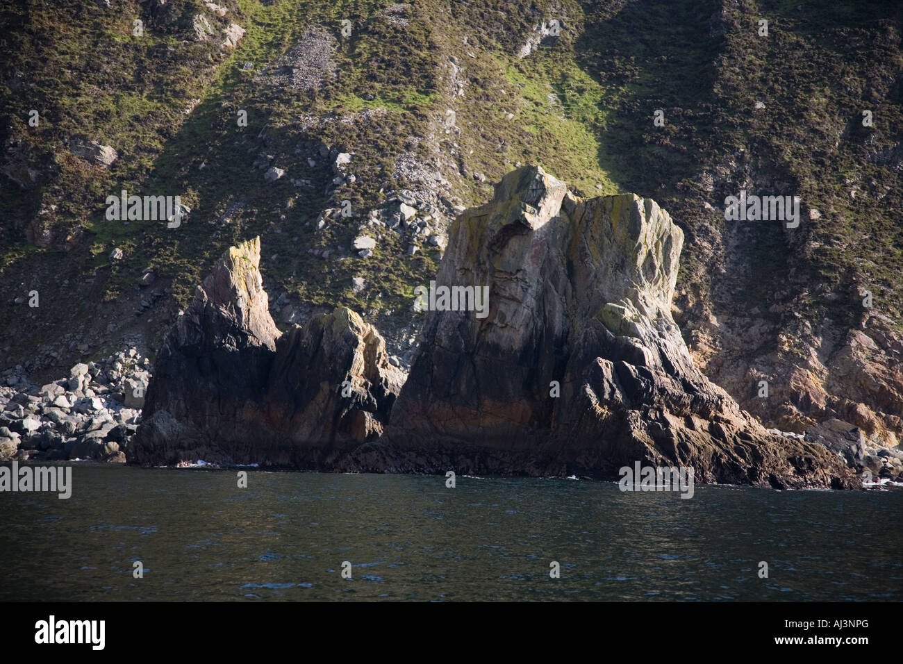 Stock Photo Shot From Sea of Cliffs of Slieve Liag County Donegal ...