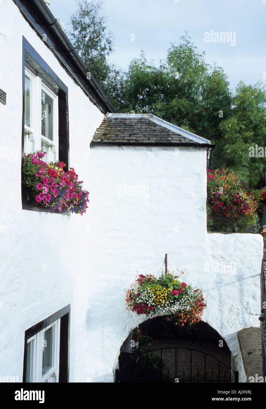 Pretty House At Comrie,Perthshire,Scotland Stock Photo - Alamy