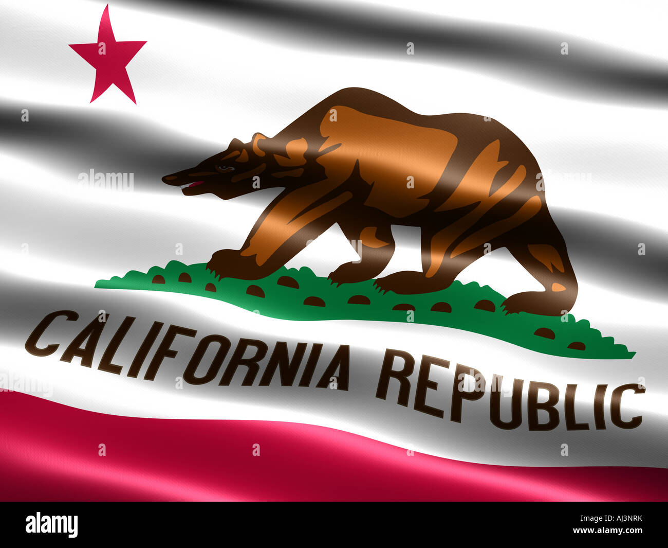 Los angeles state flag icon hi-res stock photography and images - Alamy