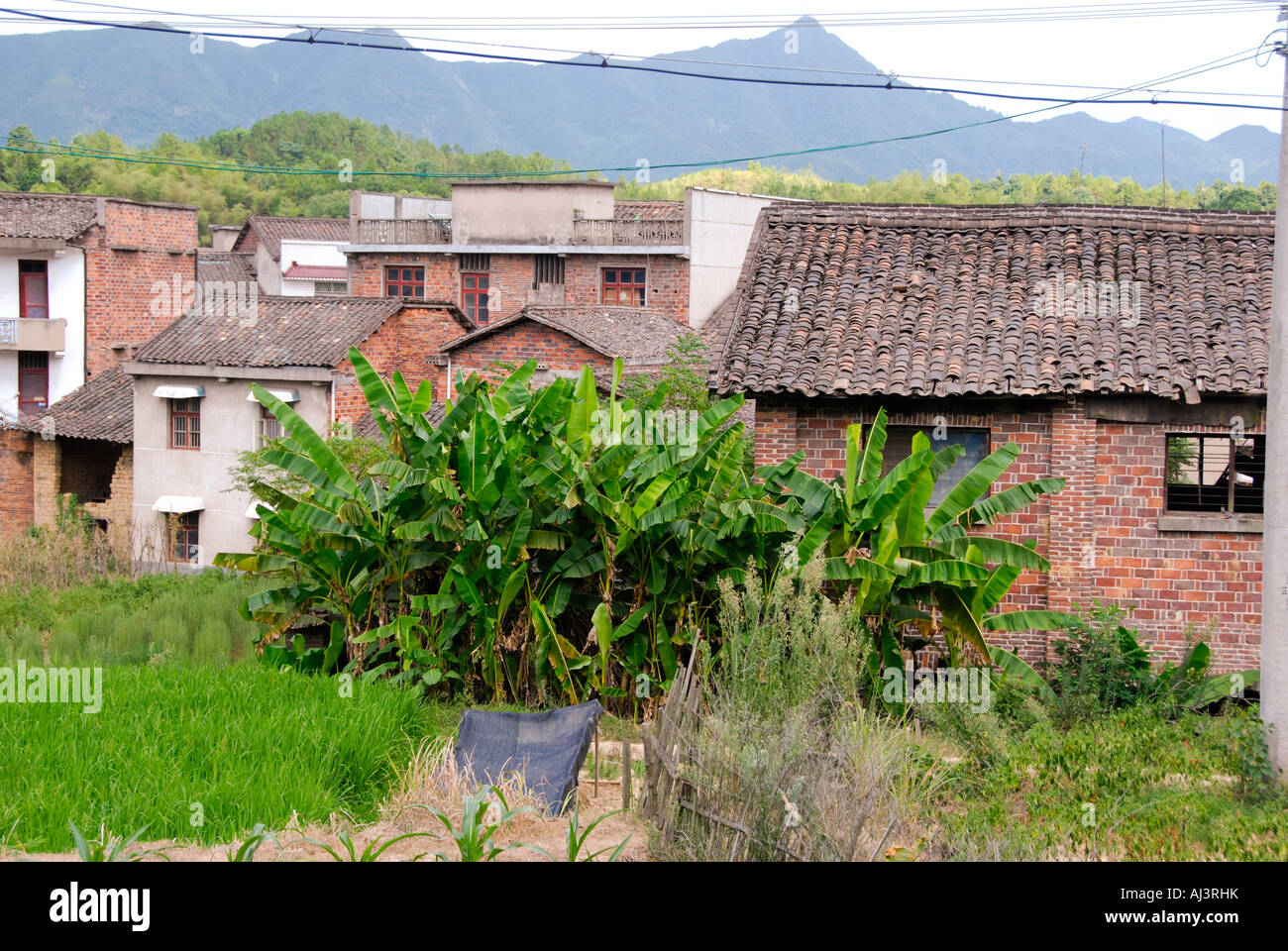 Village Houses in a countryside village in Hunan province in China ...