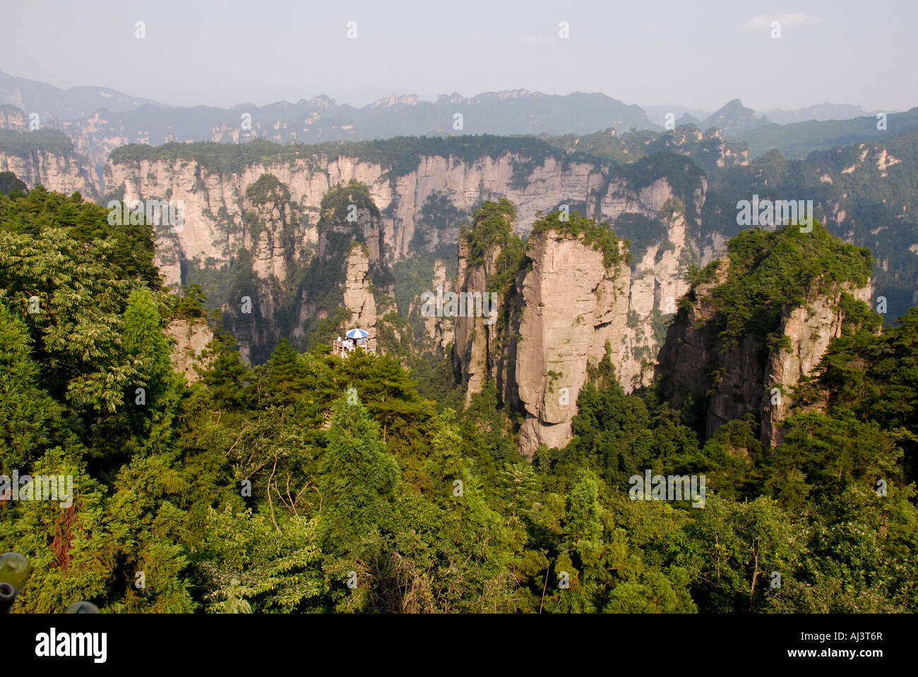 Natural Landscape of Limestone Rock Outcrops at Zhangjiejia and ...