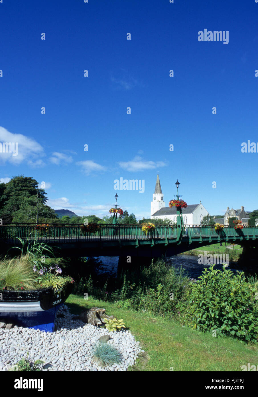 A View Of White Church In Comrie,Perthshire,Scotland Stock Photo - Alamy