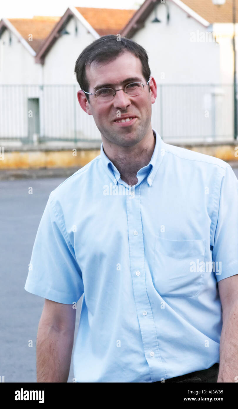 Cedric Jacopin, oenologist, in the court yard in front of the main ...