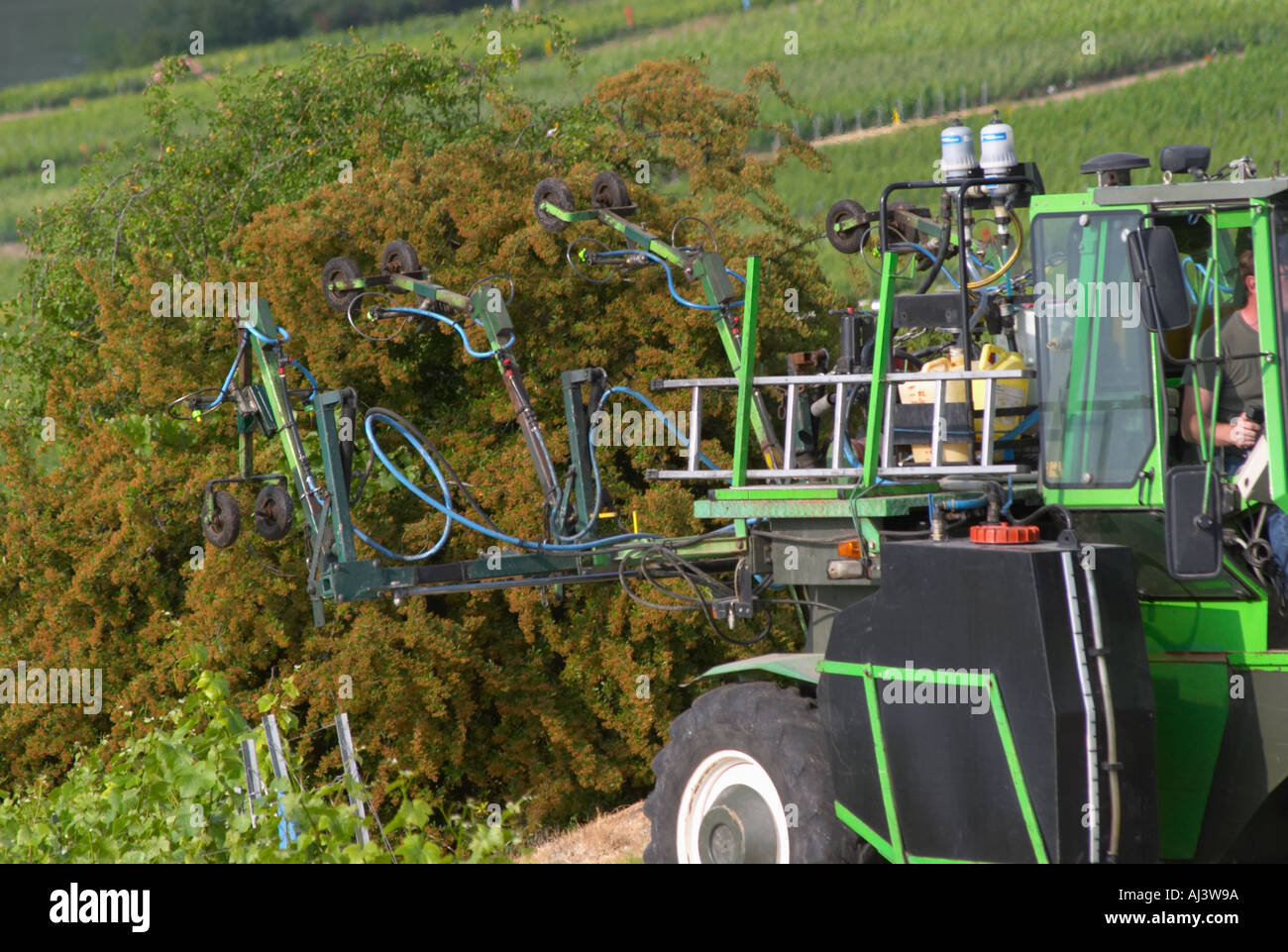Spraying pesticide vineyard france hi-res stock photography and images ...