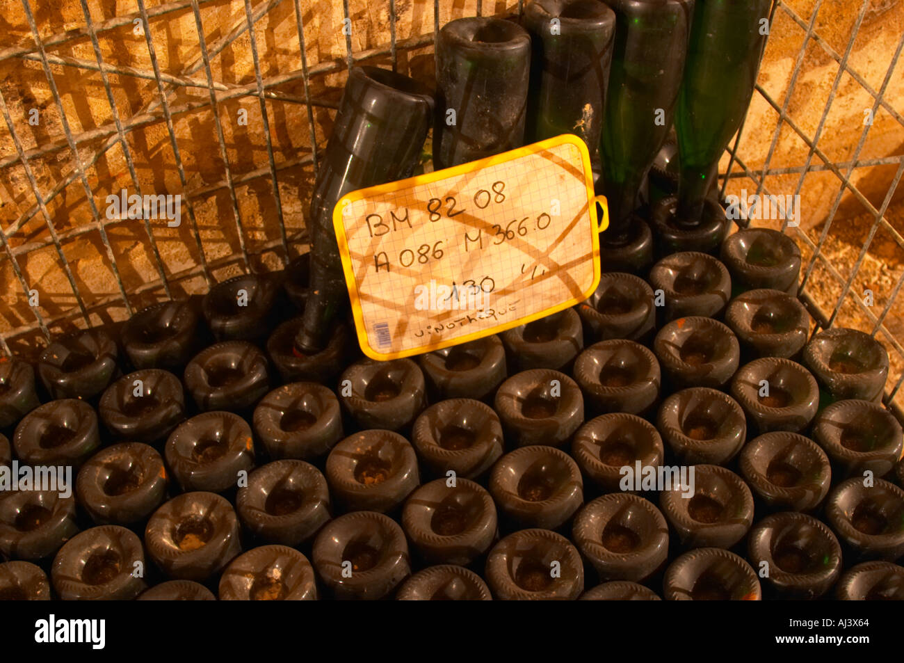 The Vinotheque (wine library) with small numbers of older bottles ...