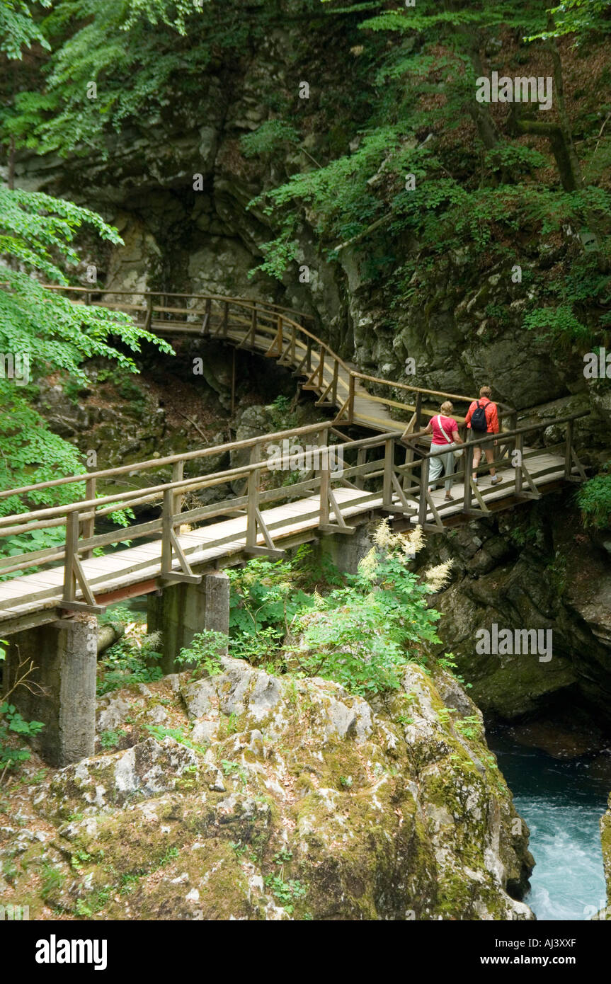 A popular natural tourist attraction near lake Bled, Slovenia is the ...