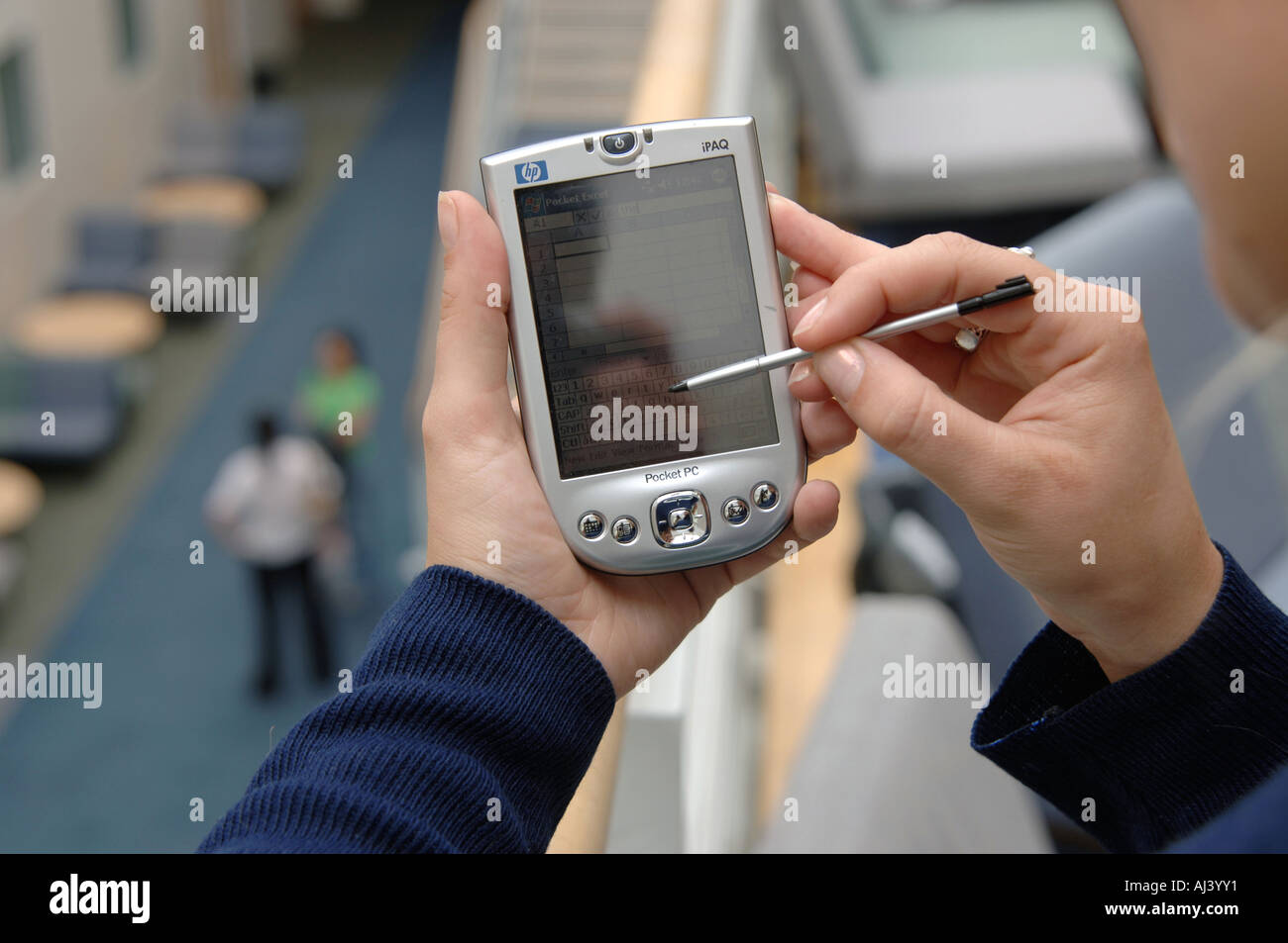 Ipaq handheld personal organizer Stock Photo - Alamy