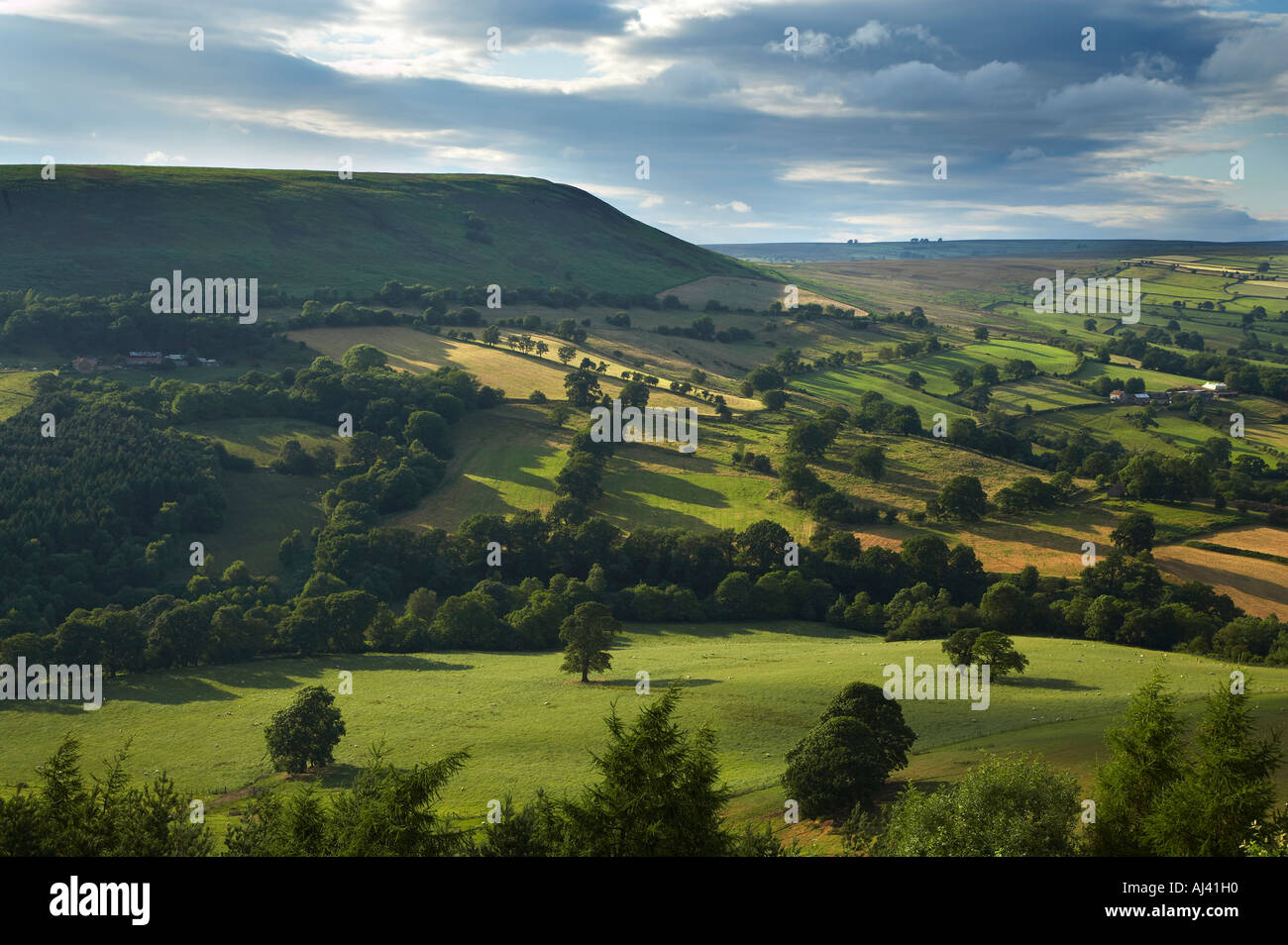 Easterside Hill and Bilsdale North York moors Yorkshire England Stock ...