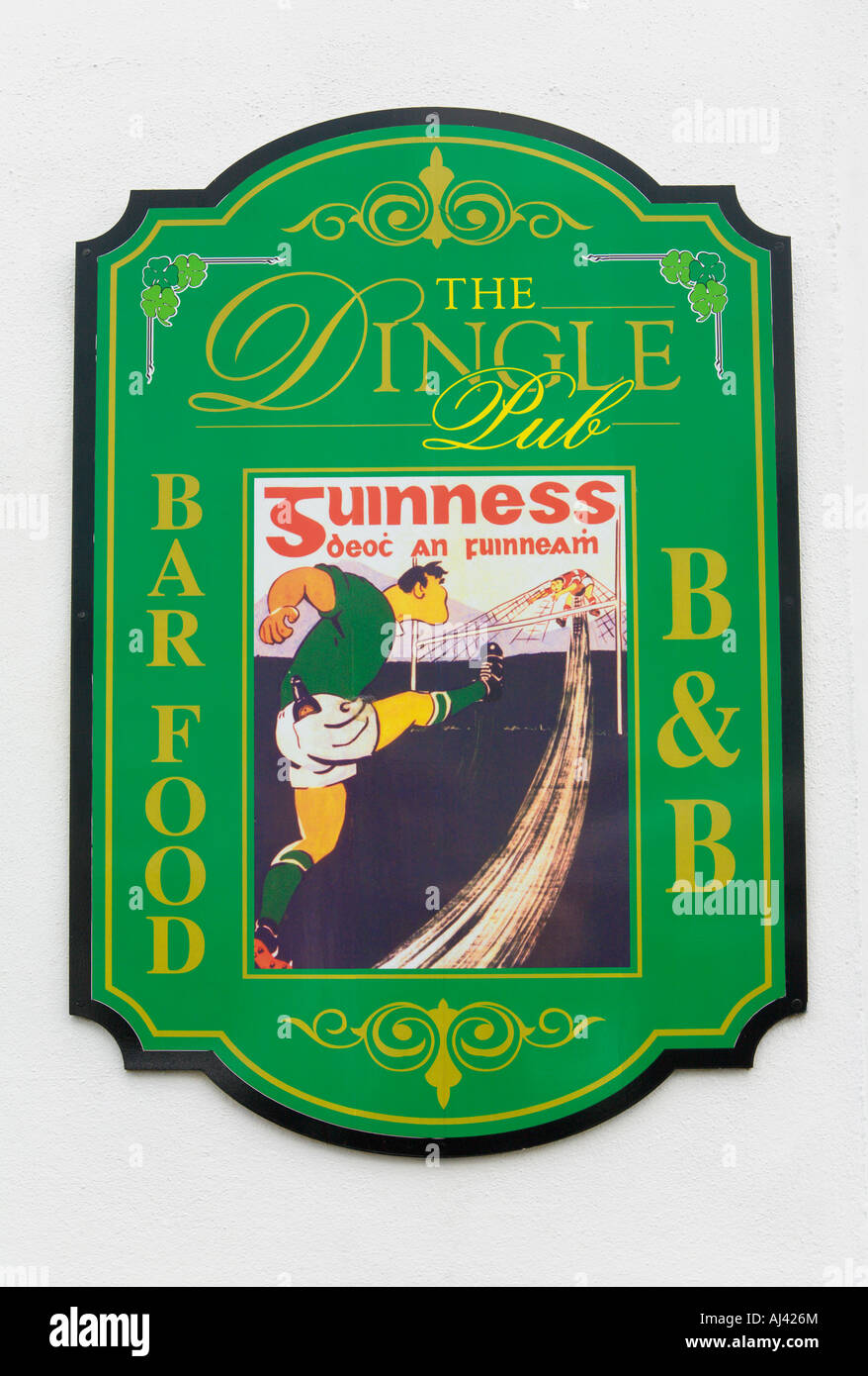 Guinness sign The Dingle Pub Dingle Dingle Peninsula County Kerry ...