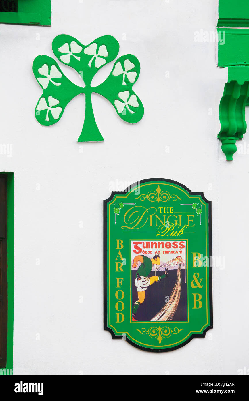 Guinness sign The Dingle Pub Dingle Dingle Peninsula County Kerry ...