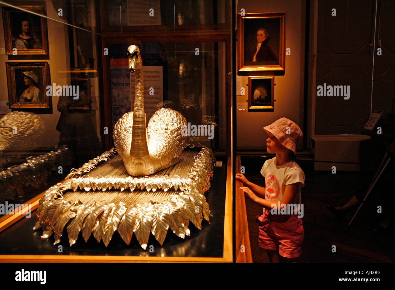 The Silver Swan Bowes Museum Barnard Castle County Durham England Stock ...