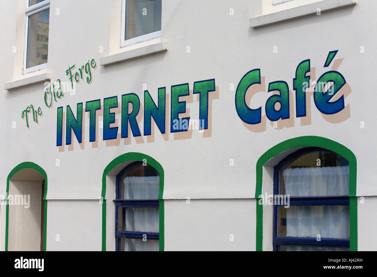 Internet cafe Dingle Dingle Peninsula County Kerry Ireland Stock Photo ...